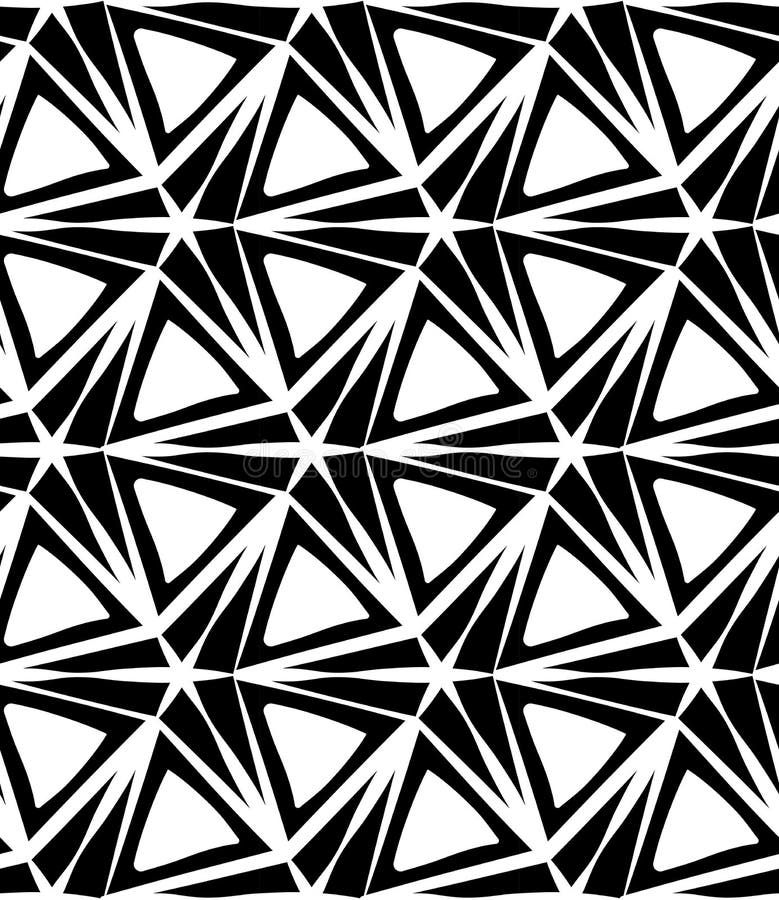Vector Modern Seamless Geometry Pattern Three Point Star, Black and ...