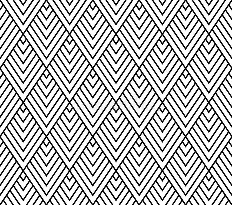 Vector Modern Seamless Geometry Pattern Triangle, Black and White ...