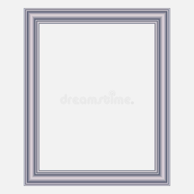 Vector modern silver frame stock vector. Illustration of museum - 96130656