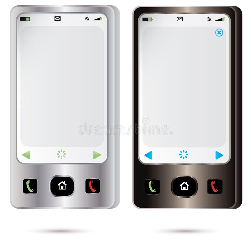 Vector Modern Smart Phone, Text Box. Stock Vector - Illustration of ...