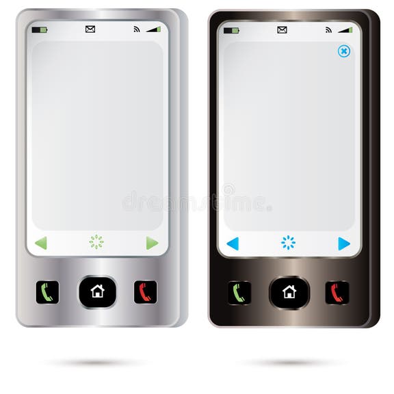 Vector Modern Smart Phone, Text Box. Stock Vector - Illustration of ...