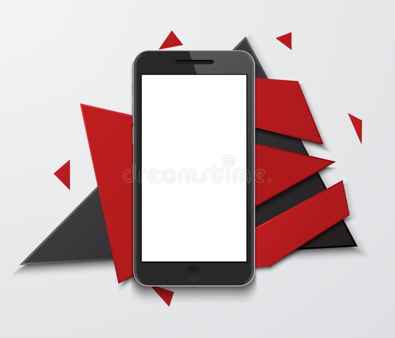 Vector Modern Smartphone Creative Banner Background. Stock Vector ...
