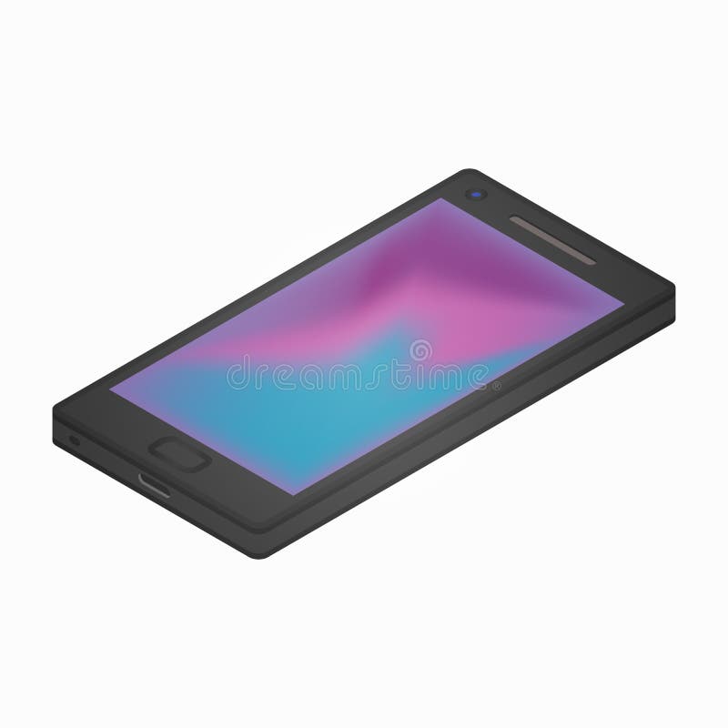 Vector Modern Smartphone Icon Stock Illustration - Illustration of ...