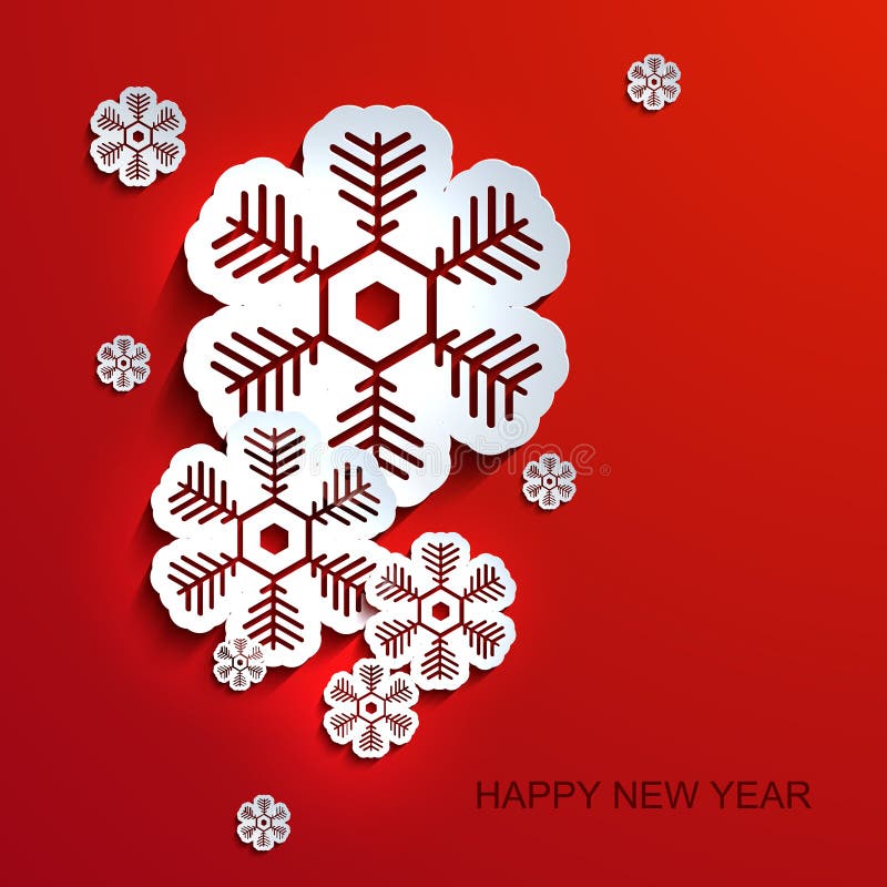 Vector Modern Snowflakes Background. Stock Vector - Illustration of ...