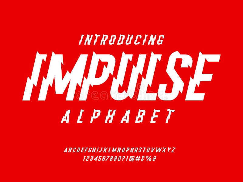 Split font stock vector. Illustration of abstract, letters - 254546817