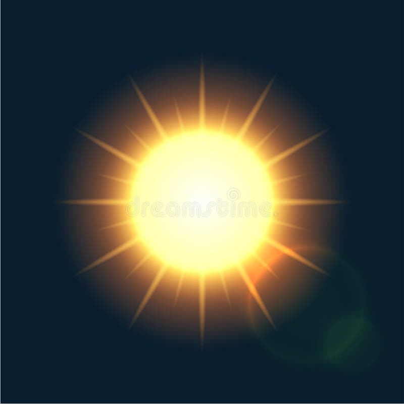 Vector Modern Sun Background. Sunshine Design Stock Vector ...