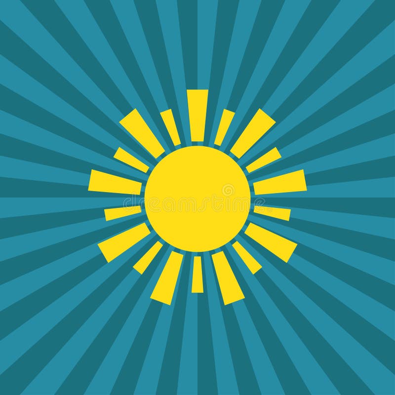Vector Modern Sun Set Sunshine Stock Vector - Illustration of shiny ...