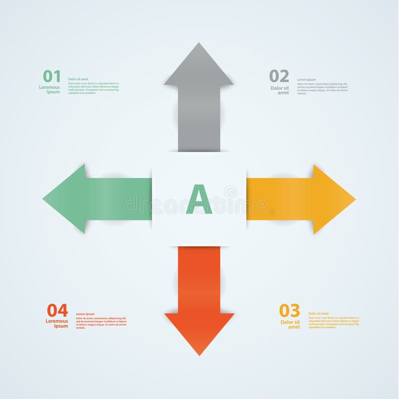 Vector Modern Template. Abstract Cycle Stock Vector - Illustration of ...