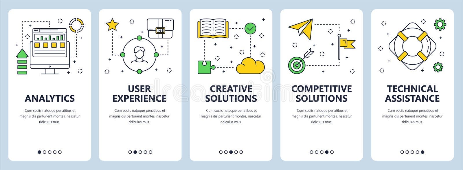 Vector Modern Thin Line Business Plan Concept Web Banners Stock Vector ...