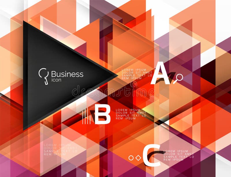 Vector Modern Triangle Background Stock Vector - Illustration of ...