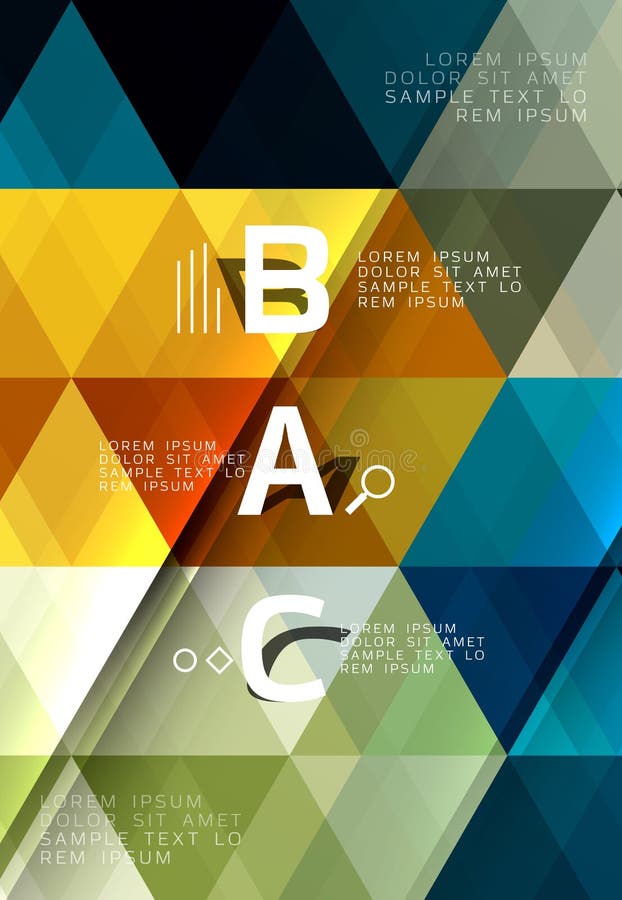 Vector Modern Triangle Background Stock Vector - Illustration of ...