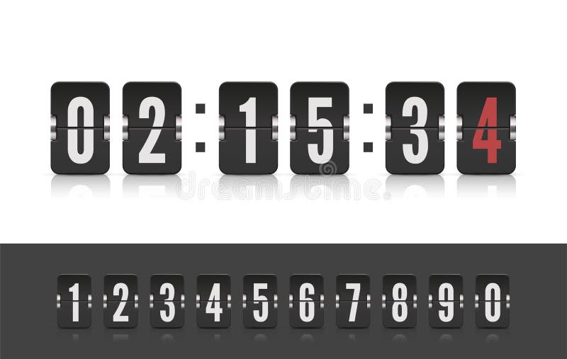 Vector Modern Ui Design Old Countdown Timer. Coming Soon Web Page ...