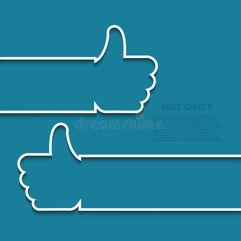 Vector Moderne Witte Duim Op Pictogram Vector Illustratie ...