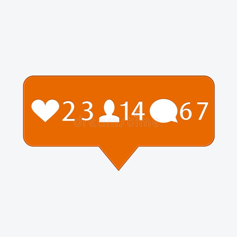 Vector Moderno Come, Seguace, Icone Di Commento Illustrazione ...