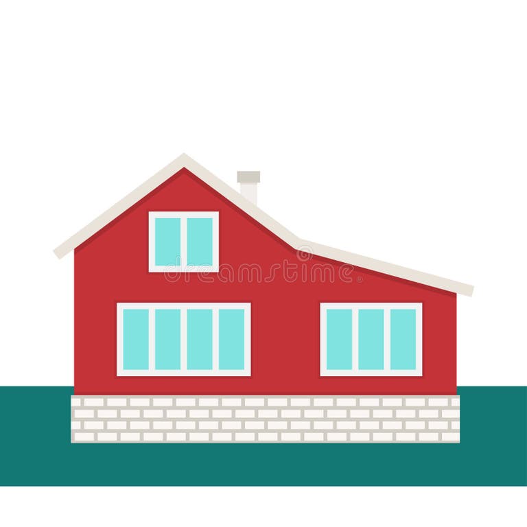 Vector Moderno De La Cabaña Ilustración del Vector - Ilustración de ...