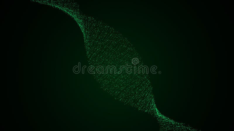 Vector Molecular Background with DNA. Network Concept. Music Sound Wave ...