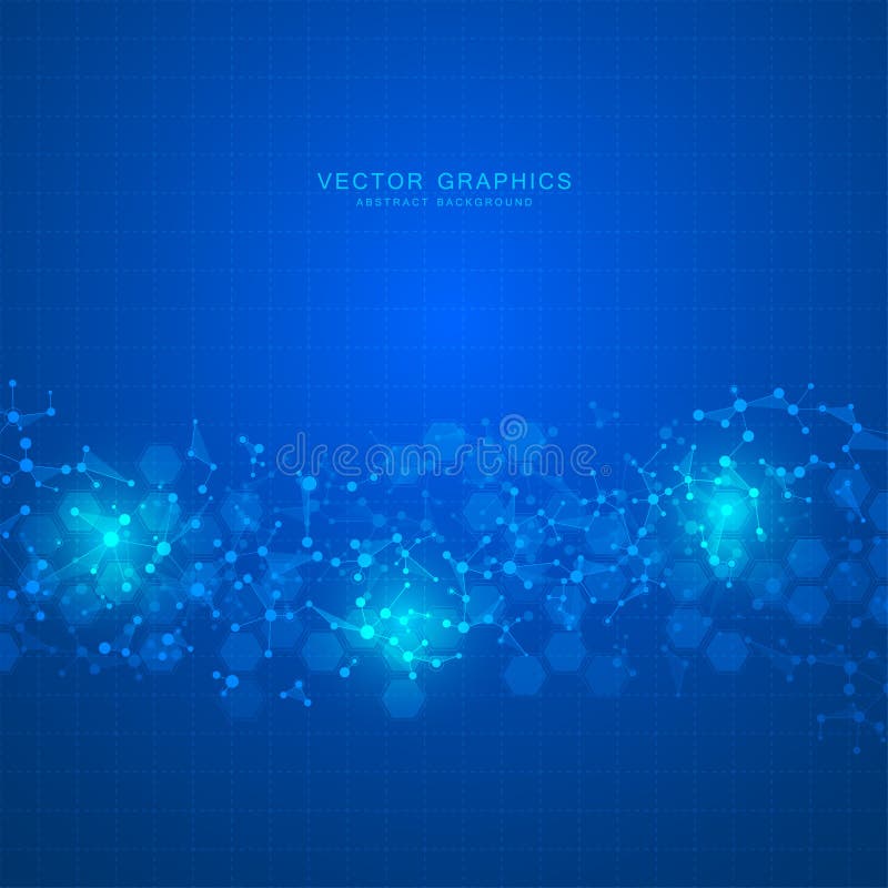 Vector Molecule Background, Genetic and Chemical Compounds. Stock ...