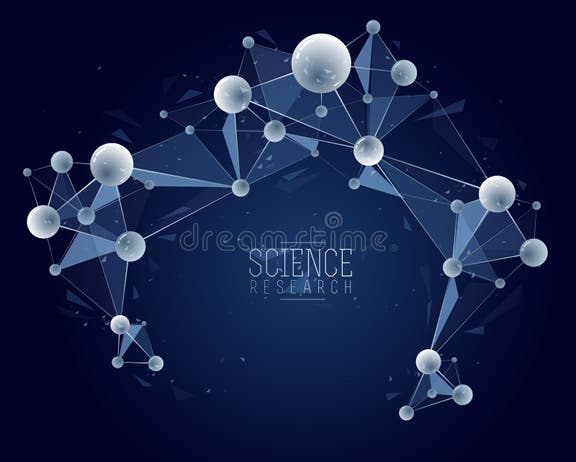 Vector Molecules Scientific Chemistry and Physics Theme Vector Abstract ...