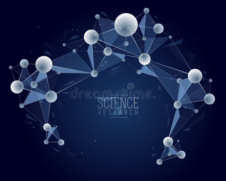 Vector Molecules Scientific Chemistry and Physics Theme Vector Abstract ...