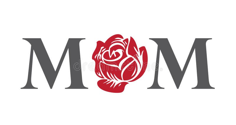 Vector Mom Rose stock vector. Illustration of card, graphic - 277362605