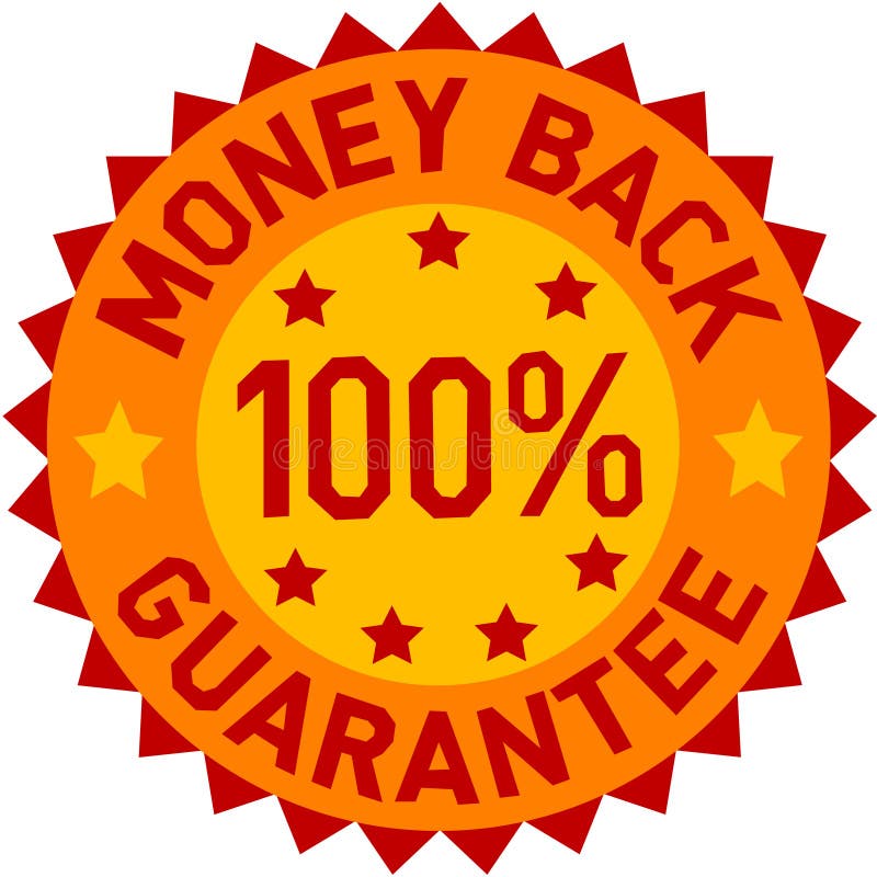 100 Money Back Guarantee Label (vector) Stock Vector - Illustration of ...