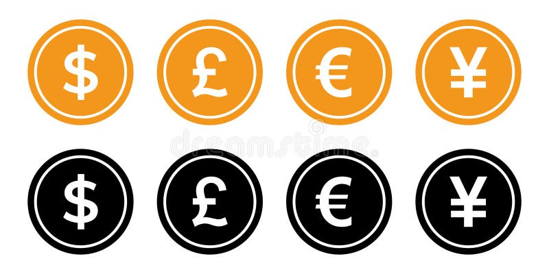 Vector Money Currency Icon Set. Money Currency Collection Stock Vector ...
