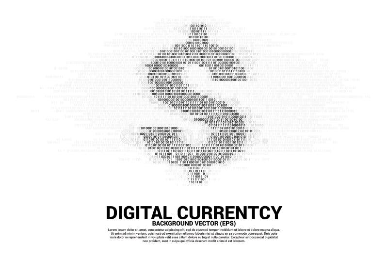 Vector Money Dollar Currency with One and Zero Binary Code Digit Matrix ...