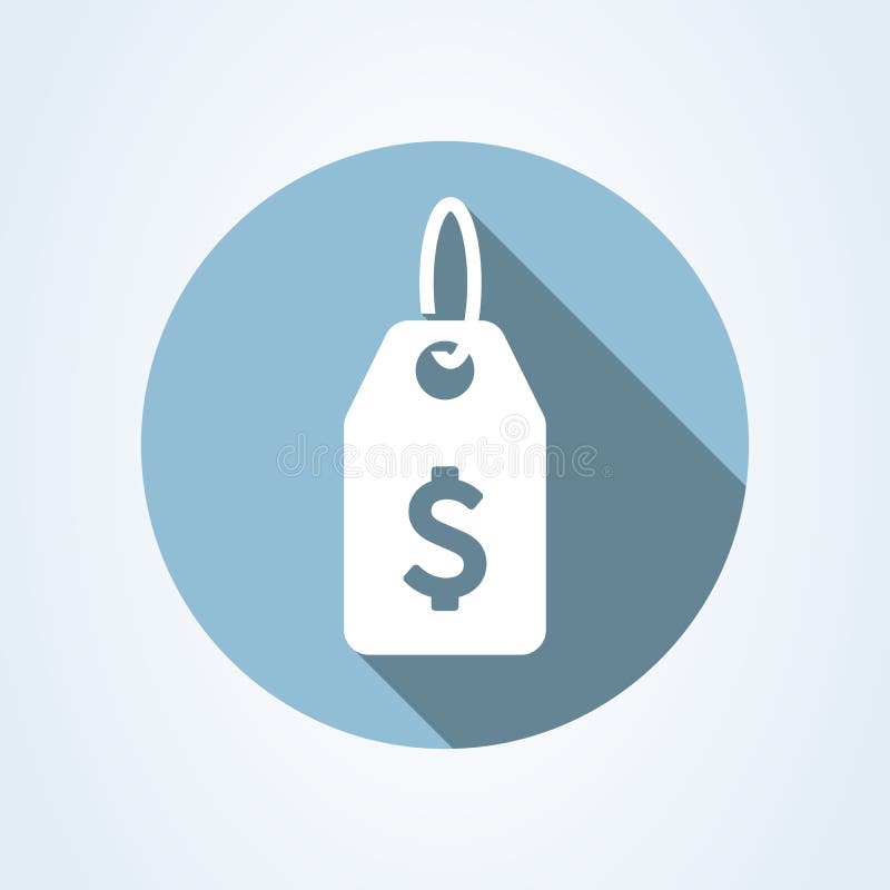 Vector Money Dollar Tag Sign. Simple Modern Icon Design Illustration ...