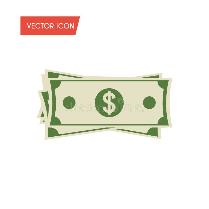 Vector Money Icon. Vector Illustration Stock Vector - Illustration of ...