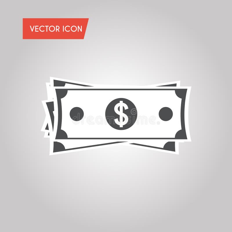 Vector Money Icon. Vector Illustration Stock Vector - Illustration of ...