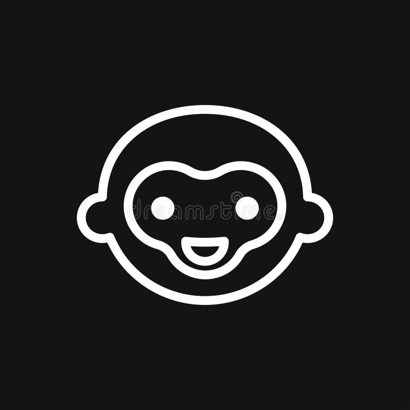 Vector Monkey Icon Isolated on Background. Animal Symbol Stock ...