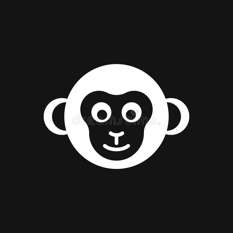 Vector Monkey Icon Isolated on Background. Animal Symbol Stock ...
