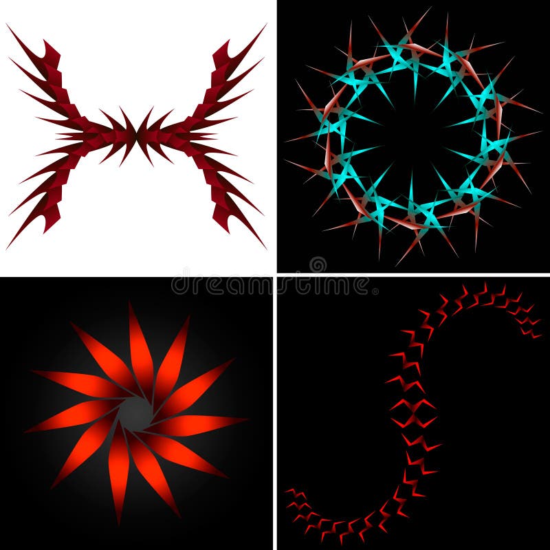 Vector Mono Line Graphic Design Templates Frame Stock Illustration ...