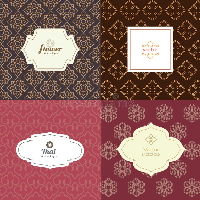 Vector Mono Line Graphic Design Templates - Labels and Badges Stock ...