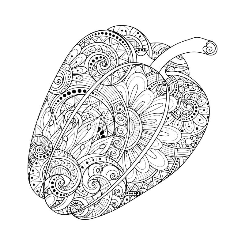 Kangaroo Zentangle Coloring Page Stock Illustration - Illustration of ...