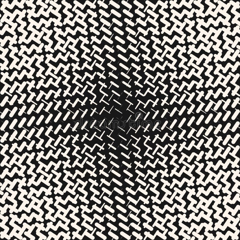 Vector Monochrome Geometric Halftone Seamless Pattern with Dash Lines ... Vector Monochrome Geometric Halftone Seamless Pattern with Dash Lines ...