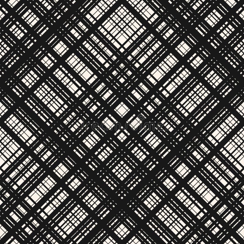 Vector Monochrome Seamless Pattern with Diagonal Cross Lines, Square ...