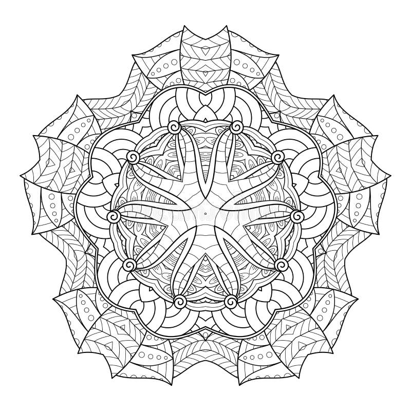 Vector Monochrome Star. Ethnic Decorative Element Stock Vector ...