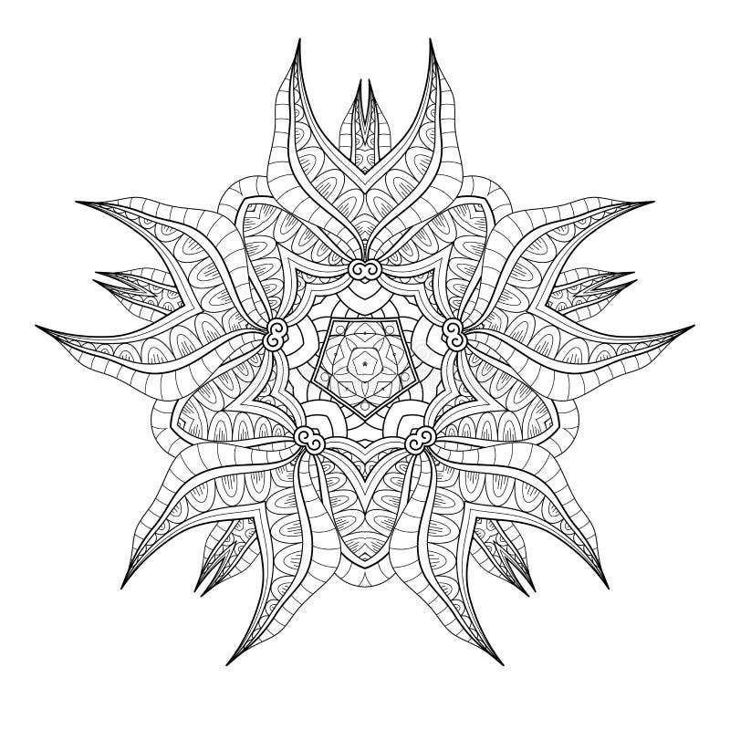 Vector Monochrome Star. Ethnic Decorative Element Stock Vector ...