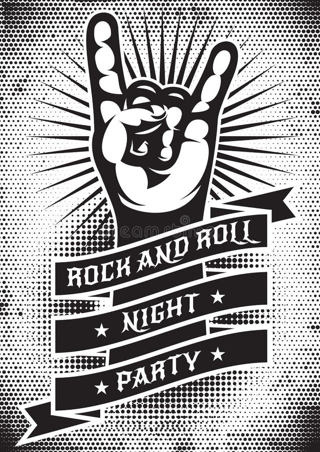 Vector Monochrome Template for Design of a Grunge Poster on the Theme ...