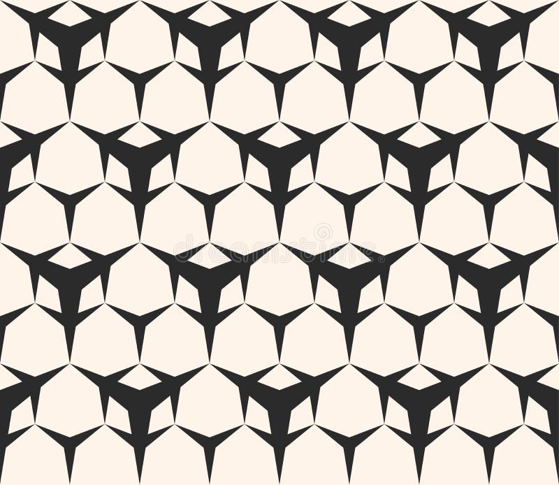Seamless Pattern, Triangular Shapes, Hexagonal Geometrical Lattice ...