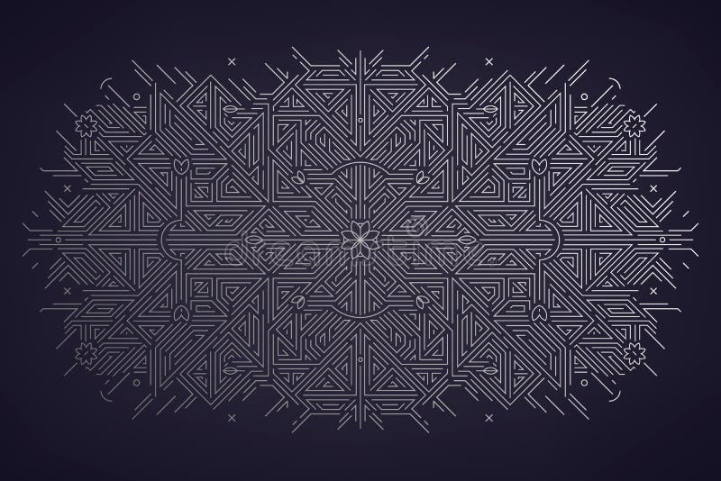 Vector Monogram Design in Vintage and Mono Line Style, Abstract Silver ...