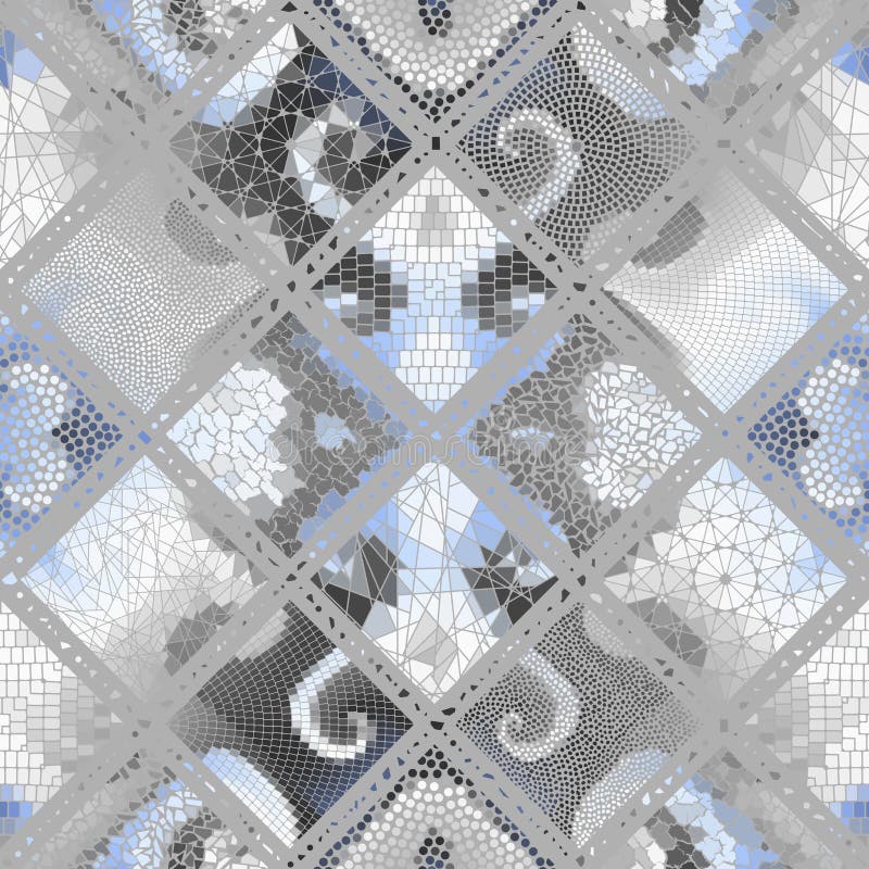 Vector Mosaic Art Pattern. Vector Mosaic Image Stock Vector ...