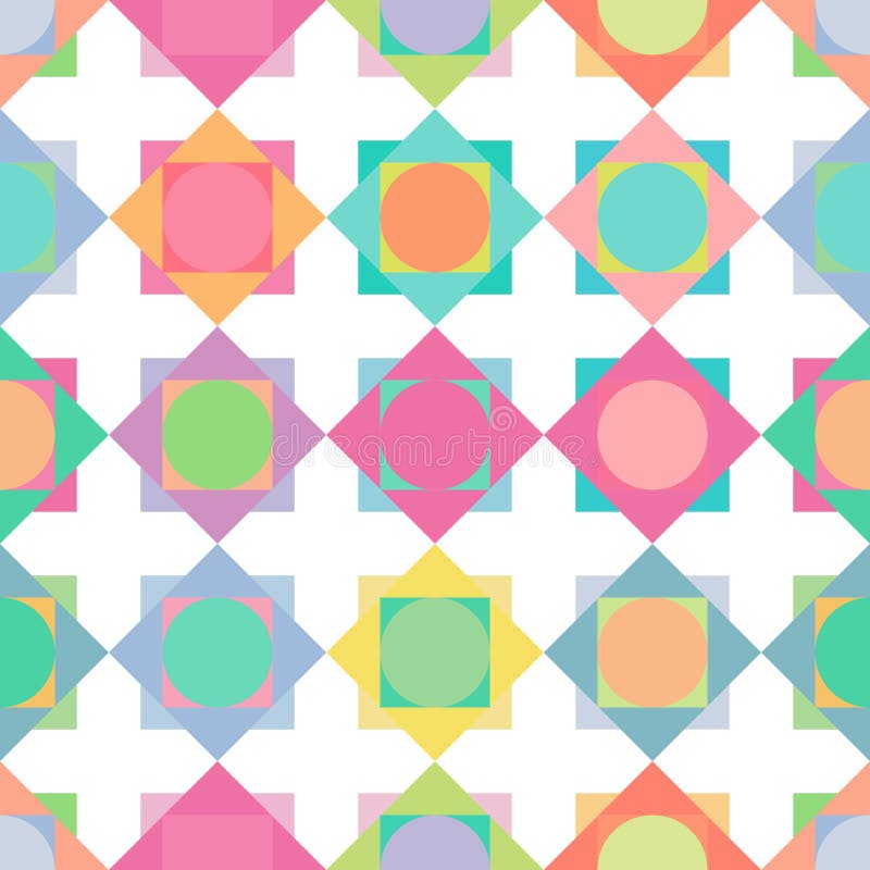 Vectors Mosaic Seamless Pattern. Geometric Texture Concept Stock Vector ...
