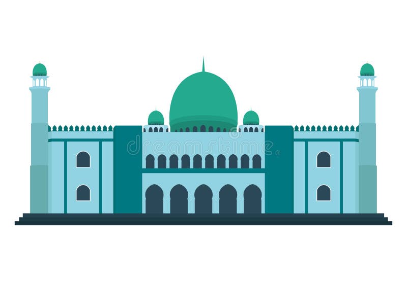 Vector of Mosque Flat Design Stock Vector - Illustration of adha ...