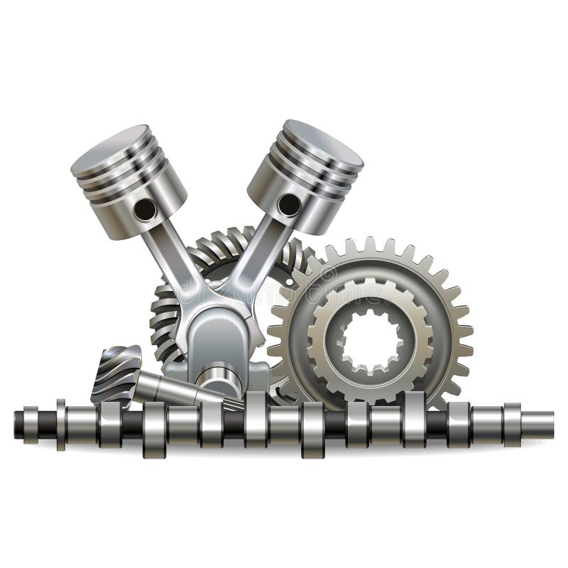 Vector Motor Parts Concept stock vector. Illustration of roll - 213057021