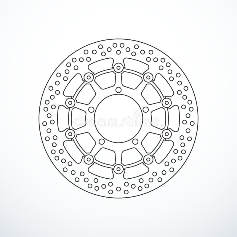 Vector Brake Disc and Pads Isolated Stock Vector - Illustration of ...