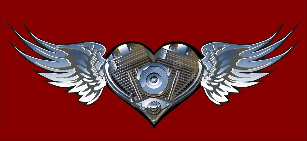 Vector Motorheart 1 stock vector. Illustration of revival - 9103887
