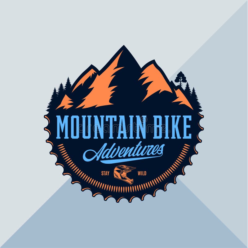 Vector Mountain Biking Logo Stock Vector - Illustration of crank, blue ... Vector Mountain Biking Logo Stock Vector - Illustration of crank, blue ...