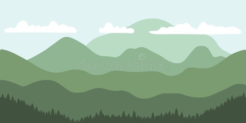 Vector mountains stock vector. Illustration of land, natural - 89642216